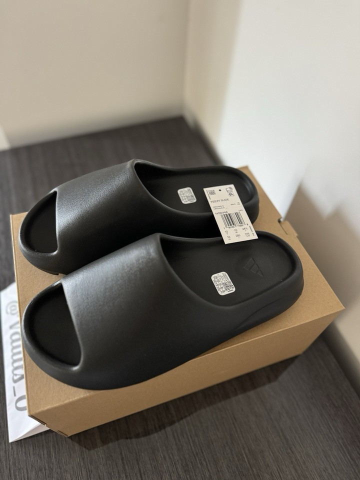 Adidas Yeezy Slide Onyx (HQ6448) Men's Size 10 (100% Authentic With ...