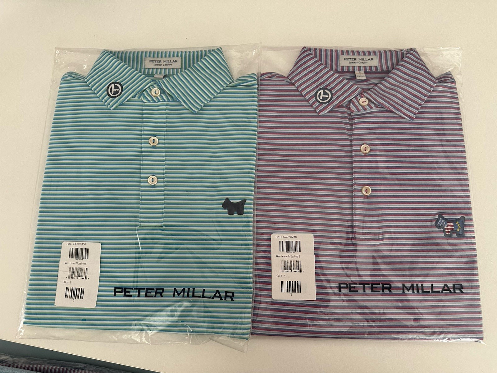 2 New Scotty Cameron Summer Comfort Polo Shirt Ryder Cup & Scotty Dog ...