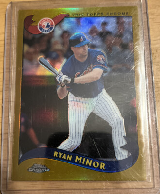 2002 Topps Chrome Baseball Gold Refractor Ryan Minor Card #227 Montreal ...