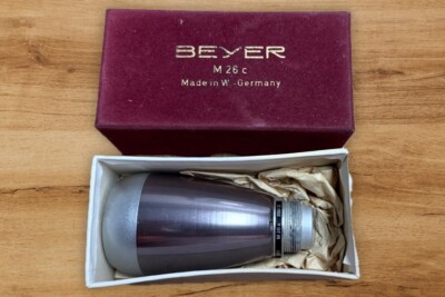 BEYER BEYERDYNAMIC M26 C Vintage Microphone #95352 w/gooseneck & cable ...