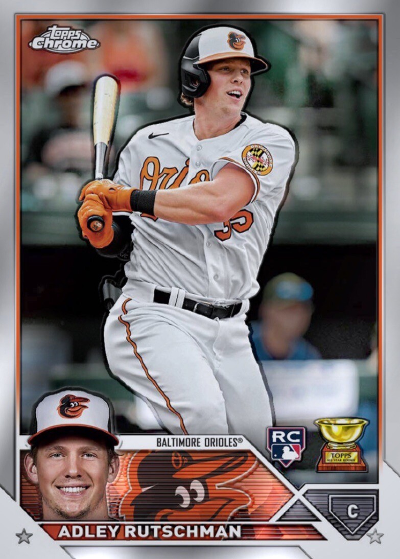 2023 Topps Chrome Adley Rutschman Uncommon Rookie RC Topps Bunt Digital ...