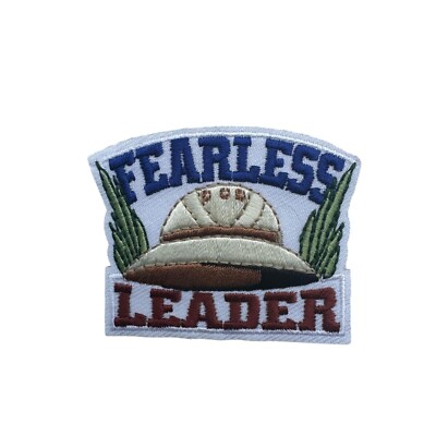 Fearless Leader Embroidered Iron On Patch 53-V | eBay