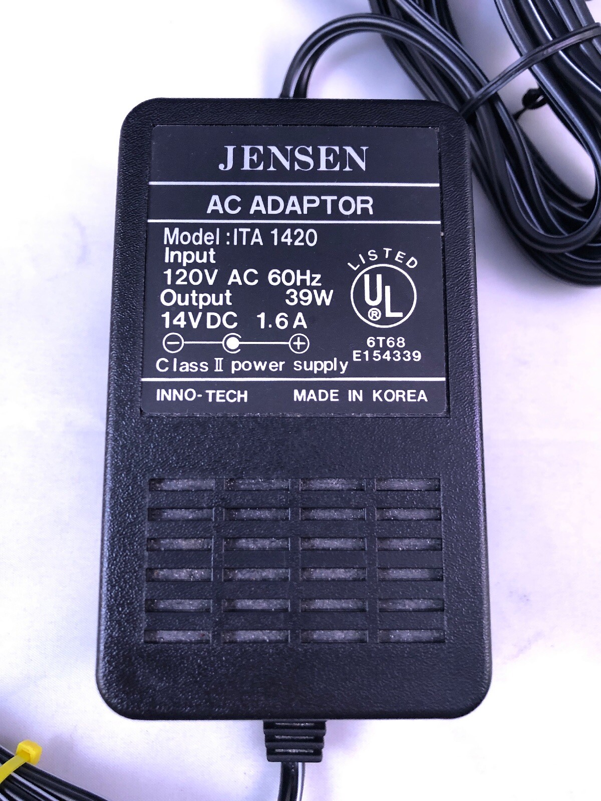Jensen ITA 1420 AC Adapter 14v DC 1.6a for sale online | eBay