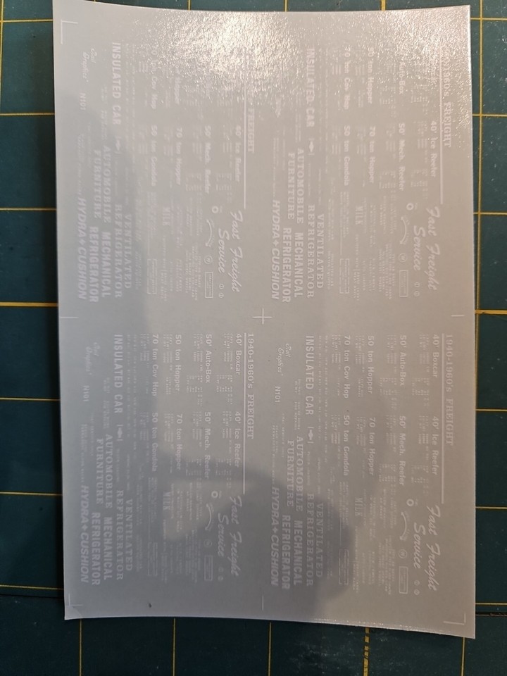 HO SCALE FREIGHT CAR DECALS, RAIL GRAPHICS N101 | eBay