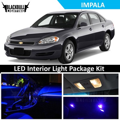 Blue LED Interior Light Accessory Kit MAP DOME fits 2006-2013 Chevrolet ...
