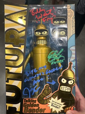 Futurama Talking Golden Bender NYCC Exclusive Signed 10/17-10/19 ...