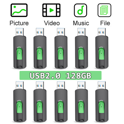 128GB USB 2.0 Flash Drive Thumb Drive Memory Stick Zip Drive Backup U ...