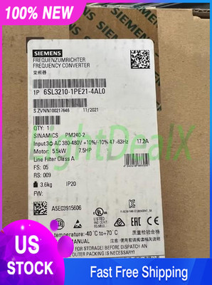1PCS New SIEMENS 6SL3210-1PE21-4AL0 6SL3 210-1PE21-4AL0 Fast Shipping ...