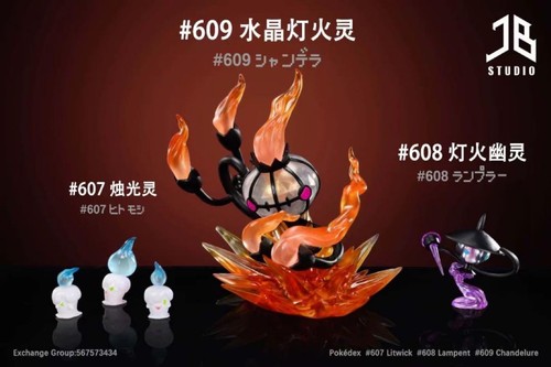 Pokédex Figure Set #607 #608 #609 | eBay