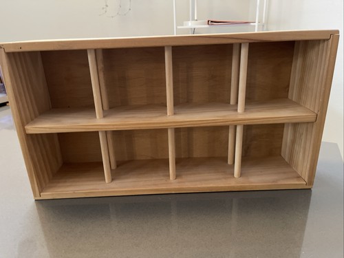 Vintage Napa Valley Wood CD Storage Rack Box Display Crate Case - Holds ...