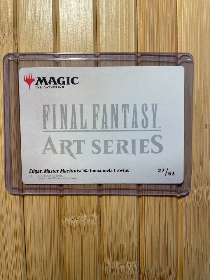 Edgar, Master Machinist Art Card (Gold-Stamped Signature) MTG Final ...