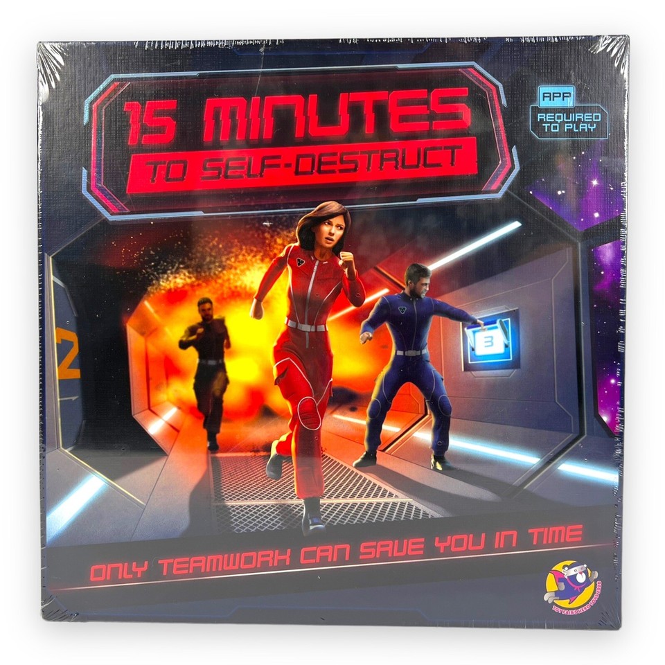 15 Minutes To Self Destruct Family Board Game Escape Spaceship (2-4 ...