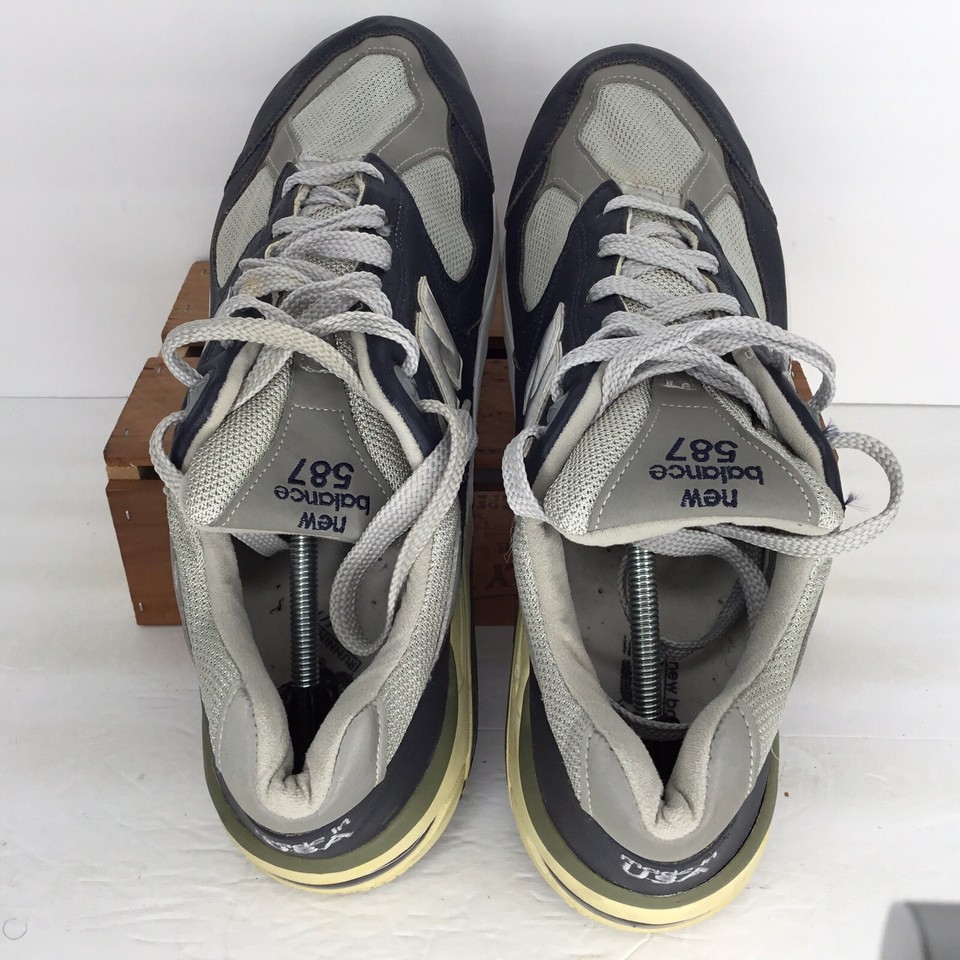 New Balance 587 M587NV Blue Gray Sneakers Running Shoes Men’s Size 12.5 ...