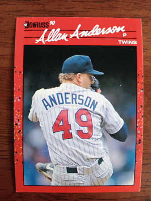 ALLAN ANDERSON MINNESOTA TWINS 1990 DONRUSS BASEBALL CARD #64 | eBay