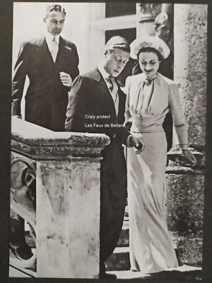 Robe MAINBOCHER Wallis SIMPSON Duc Windsor haute couture document photo ...