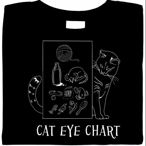 cat shirt, Cat Eye Chart, cat gifts, cute cats, cat in lap, feline ...