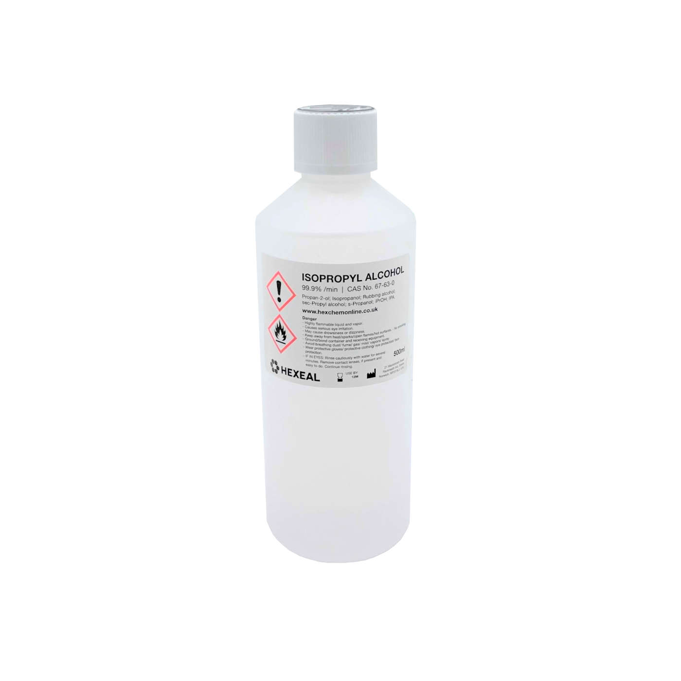 Hexeal 99.9% Isopropyl Alcohol 500ml – 250L IPA for Sanitising ...
