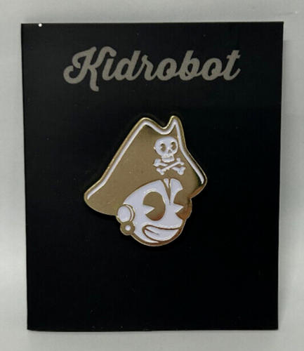 Kidrobot Pinning & Winning Series 2 Enamel Pins - Chrome Pirate Bot | eBay