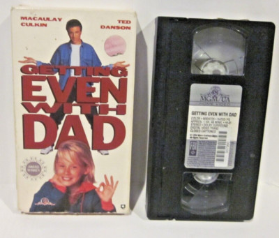Getting Even with Dad (1994)-VHS-Macaulay Culkin-Ted Danson 27616472830 ...