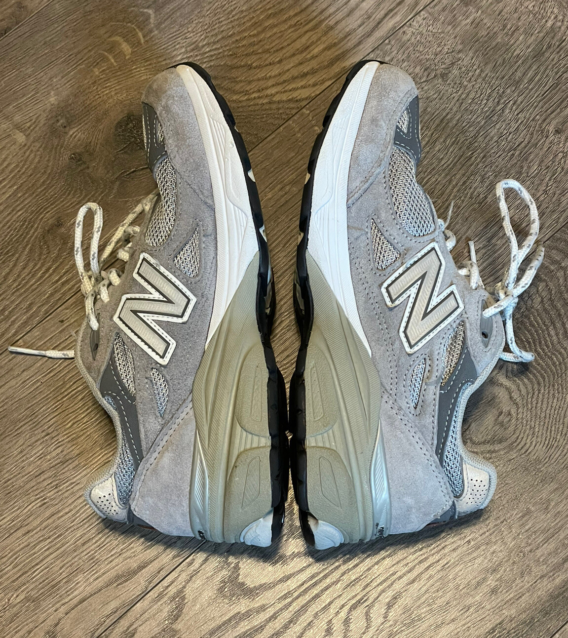 New Balance 990 V3 W990GL3 Gray Lace Up Running Shoes… - Gem