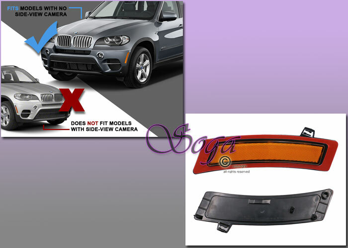 FOR 2011-2013 BMW E70 X5 LCI AMBER SIDE MARKER LAMPS BUMPER REFLECTOR ...