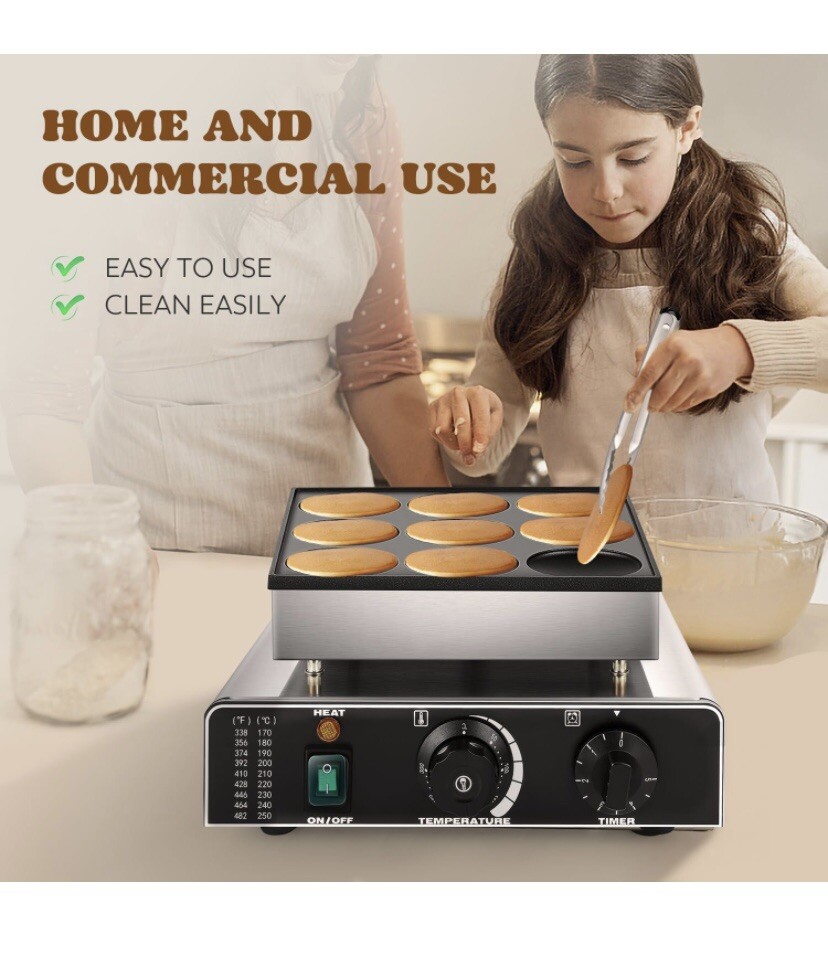 Moongiantgo Dutch Pancake Maker 9 Piece Non Stick Bakery Restaurant | eBay