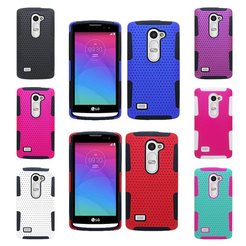 For LG Leon C40 H332 Power L22C Risio Tribute 2 LS665 Hybrid Mesh Case ...