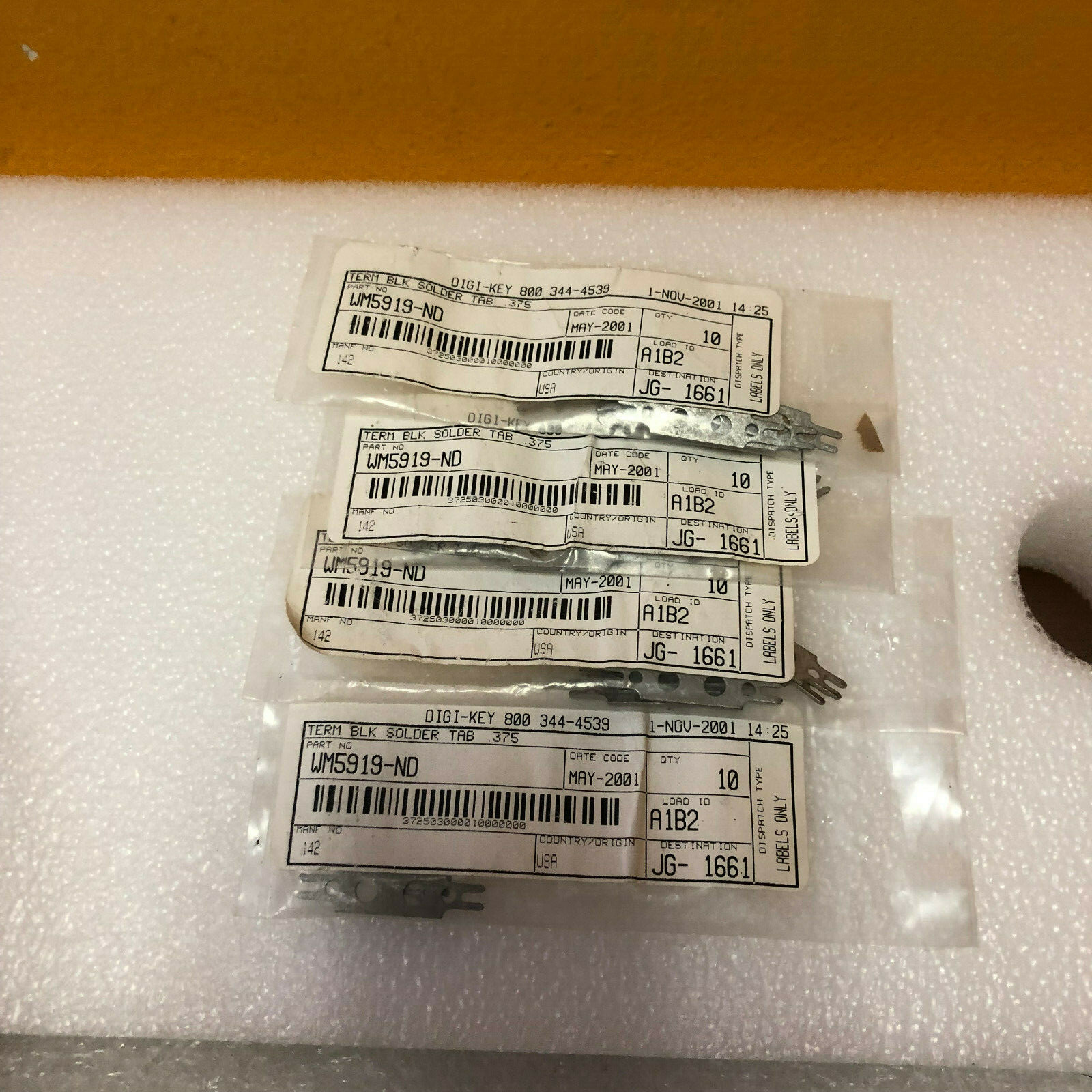 Molex Digi-Key WM5919-ND (Lot of 40) Double Barrier, Solder Tab ...