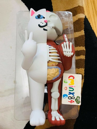 100% Authentic RipNDip Lord Nermal Cat 14” Vinyl Figure White LE 458/ ...