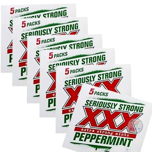 SERIOUSLY STRONG XXX EXTRA MINTS 202.5g - ROLLS PEPPERMINT FLAVOUR ...