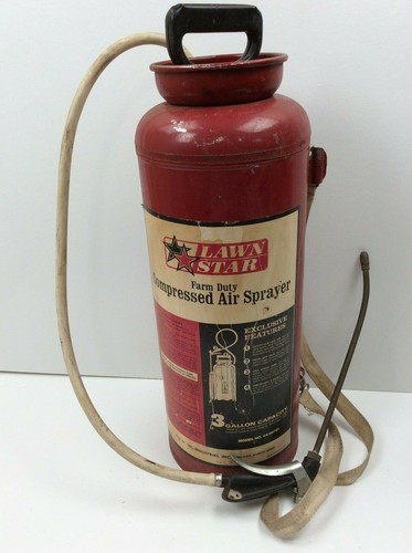 Vintage Lawn Star Farm Duty Compressed Air Sprayer 3 Gallon Red Metal ...