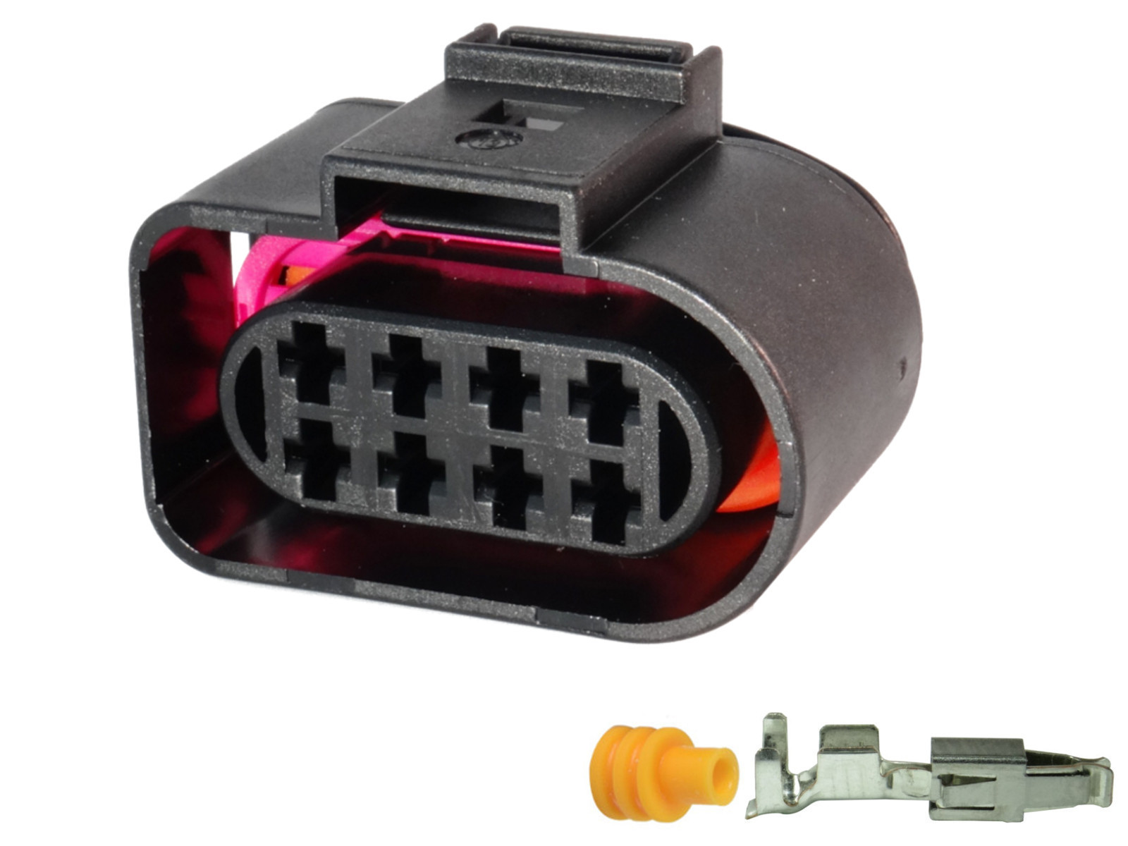 8D0973734 2.8 mm Sealed Black Female VW Connectors 8 PIN CONNECTOR | eBay