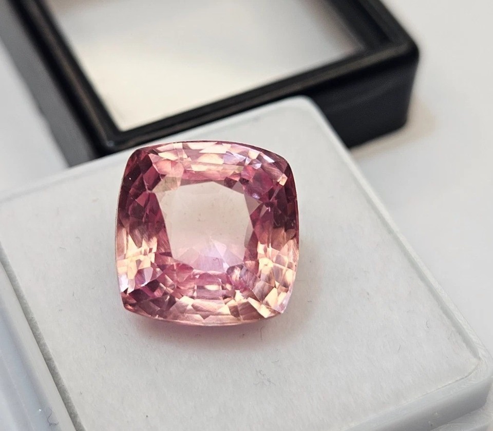 Morganite Pink Colour Cushion Cut 10-11 Ct EGL Certified Loose Gemstone ...