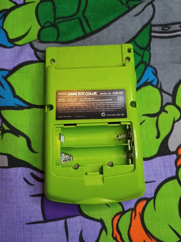 Nintendo Game Boy Color Kiwi Green Handheld Console Only CGB-001 ...