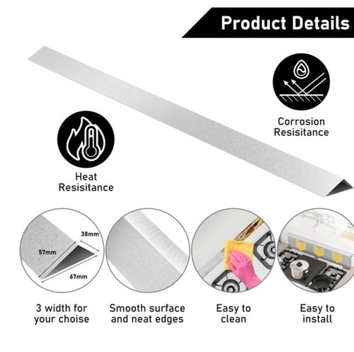 30 " Slide-In Range Stove Back Gap Filler Kit Triangular Aluminum ...