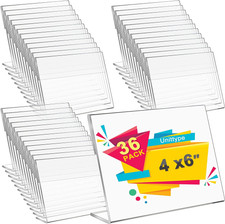 6x4 Clear Acrylic Picture Frames - 4x6 Horizontal Slanted Sign Holders ...