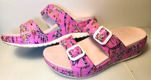 Women's Size 41 US 10.5 - 11 DANSKO KANDI Molded Sandals Pink Floral 2 ...