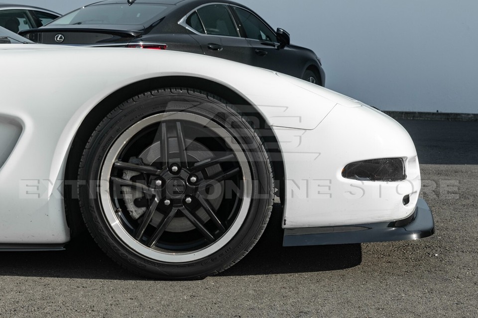 For 97-04 Corvette C5 Performance GLOSSY BLACK Front Bumper Vented Lip ...