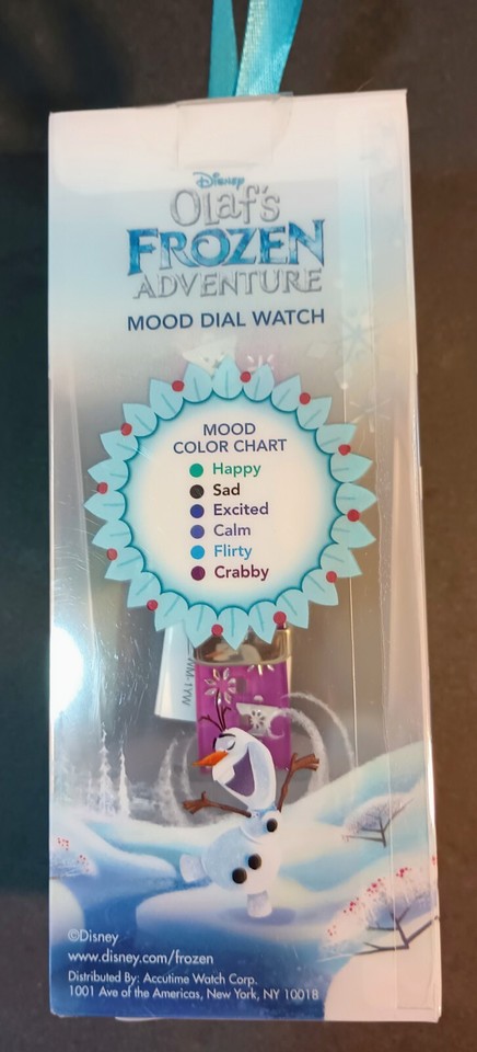 Disney Olaf's Frozen Adventure Mood Dial Watch Anna, Elsa & Olaf Brand ...