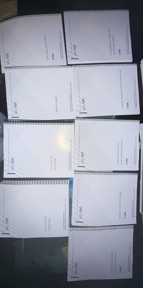 SANS SE504 (GCIH) BOOKS - NEW LATEST EDITION | eBay