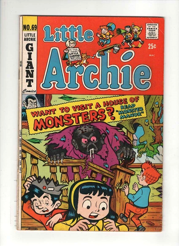 ARCHIE GIANT SERIES LITTLE ARCHIE #69 VF-, Dexter Taylor art, Betty ...