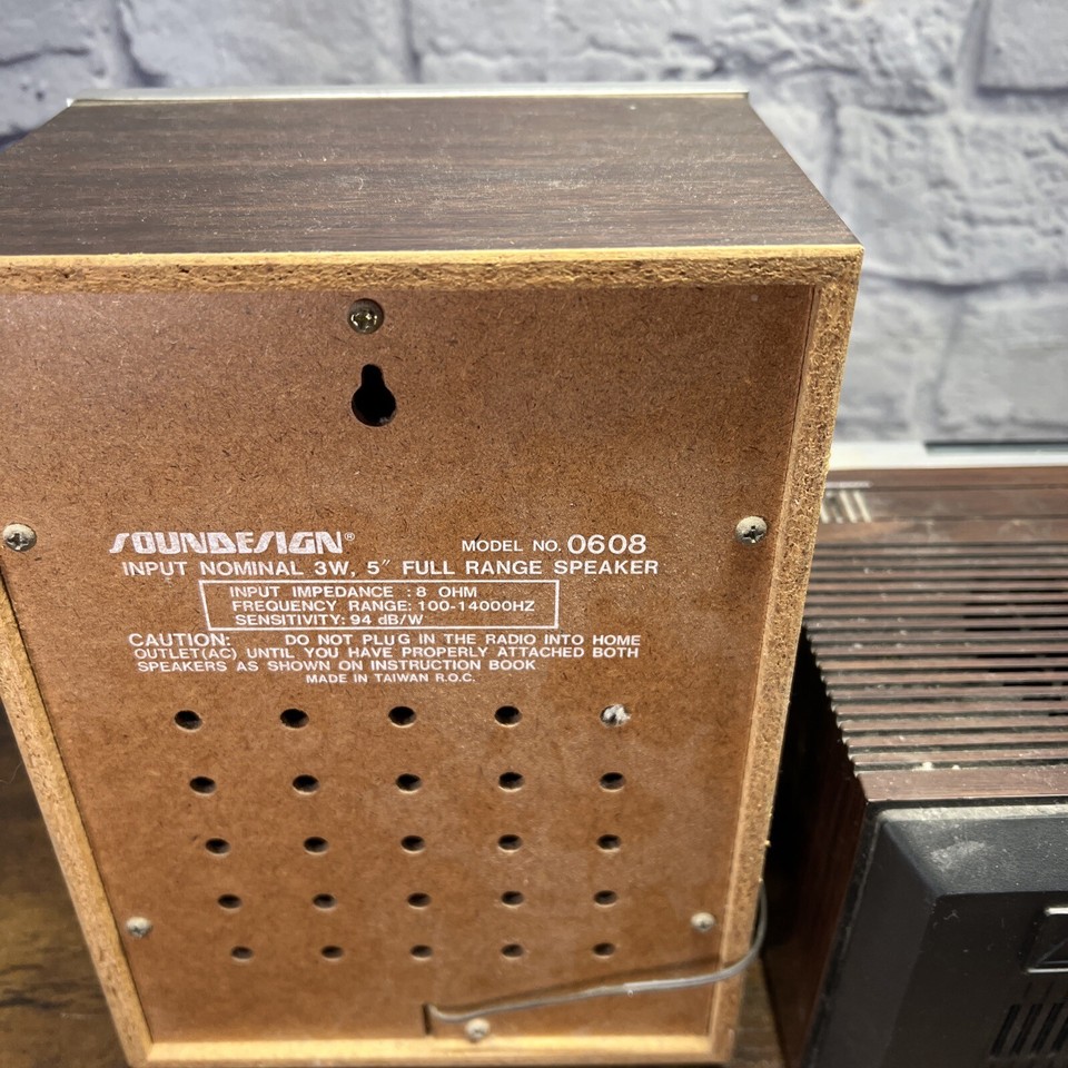 Vintage Rare Soundesign AM/FM Stereo System Cassette Model 3893 ...