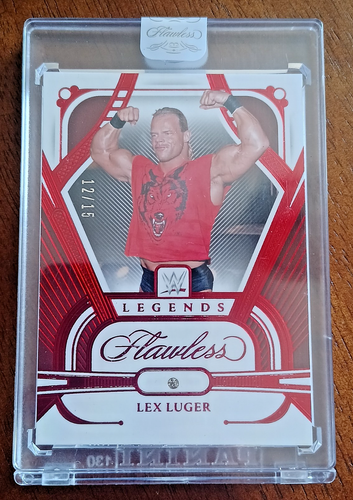 2024 Panini Flawless WWE LEX LUGER LEGENDS RUBY /15 GEM #76 SSP Encased ...