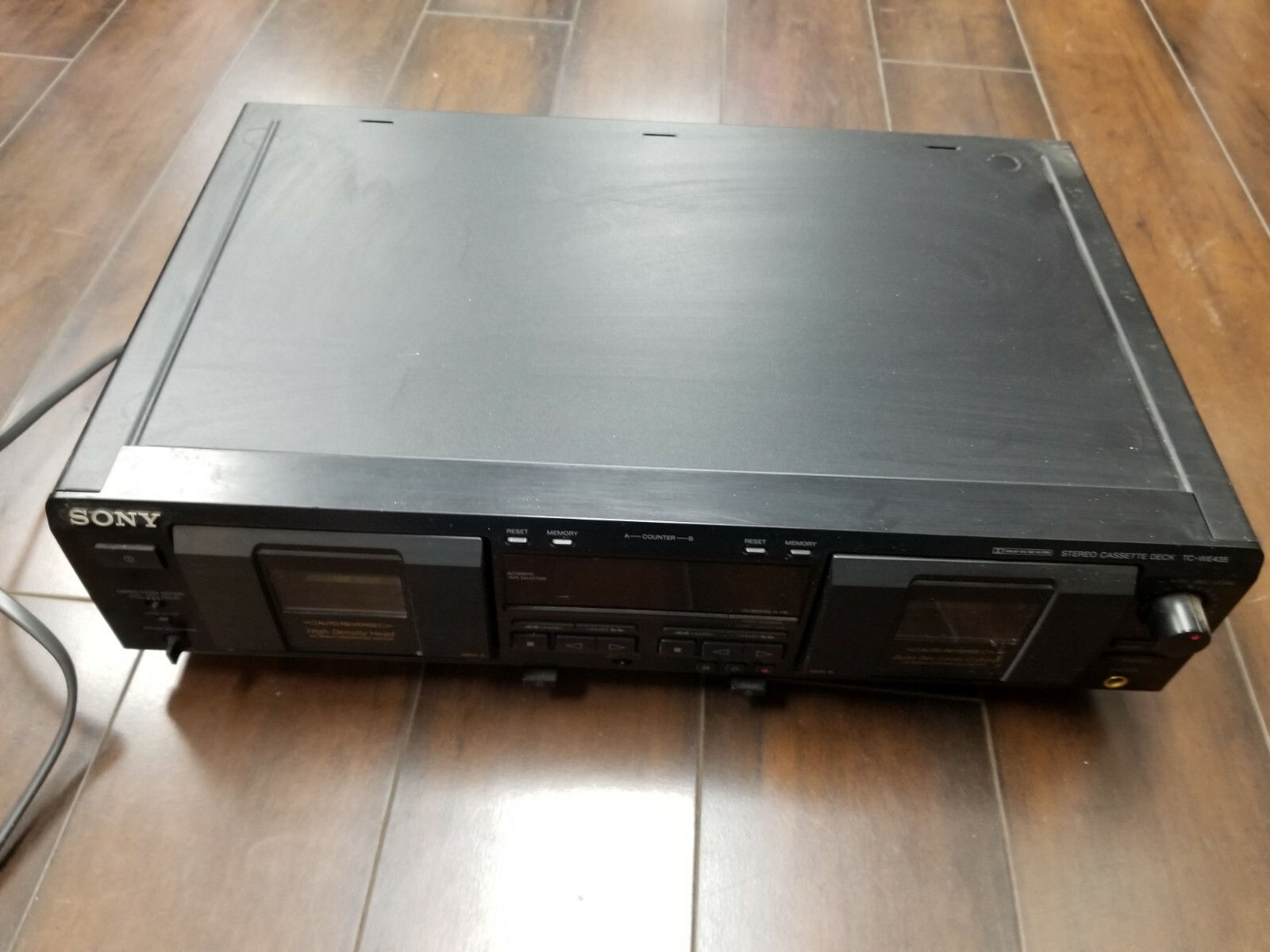 Sony TC-WE435 Stereo Dual Cassette Deck Tape Player Recorder Parts Or ...