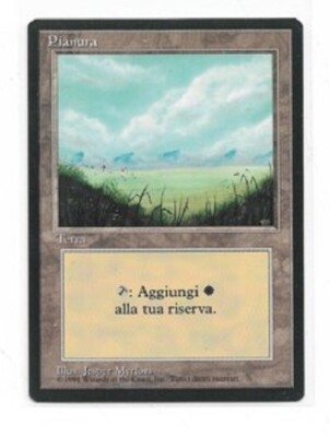 MTG magic cards 1x Plains (version B) - Italian Revised FBB Foreign ...