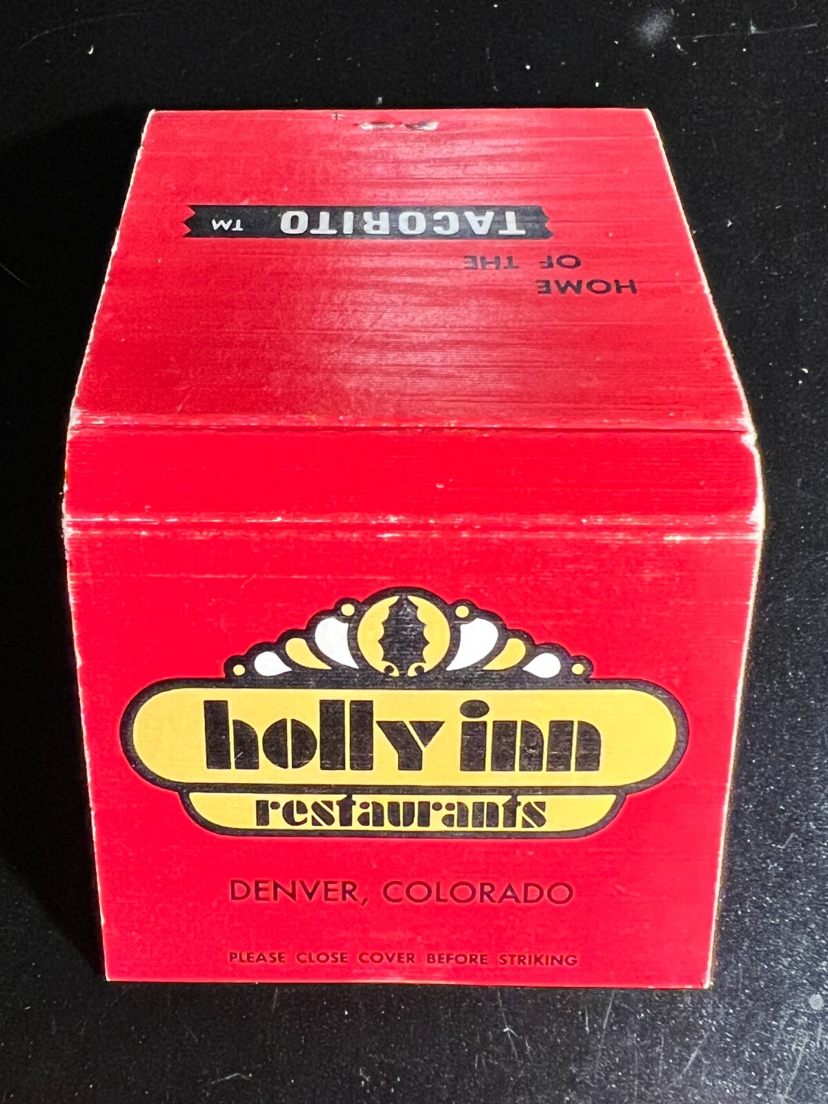 MATCHBOOK - HOLLY INN RESTAURANTS - DENVER, CO - UNSTRUCK! | eBay