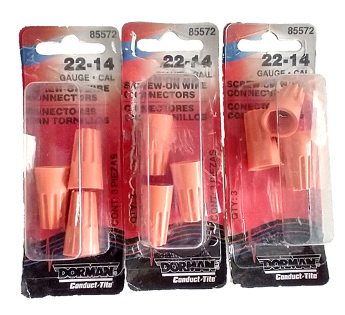 9 Pieces Screw-On Wire Connectors 22-14 Gauge DORMAN 85572 | eBay