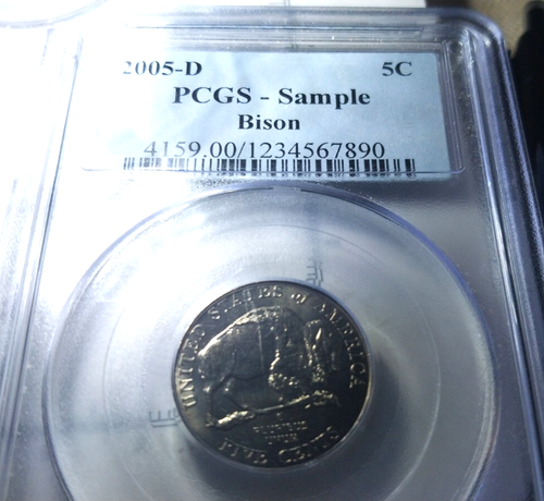 2005 D Jefferson Nickel Speared Buffalo Error BU Gem PCGS SLABBED ...
