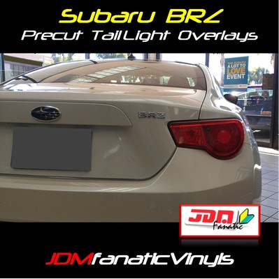 12-16 Subie BRZ REDOUT Tail light Overlays Tint JDM Precut frs gt86 ...
