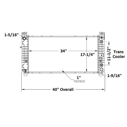 Radiators for Chevy Suburban Yukon Avalanche 22840117 Chevrolet Tahoe ...